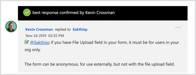 File Upload in Microsoft Forms: How to collaborate with external users